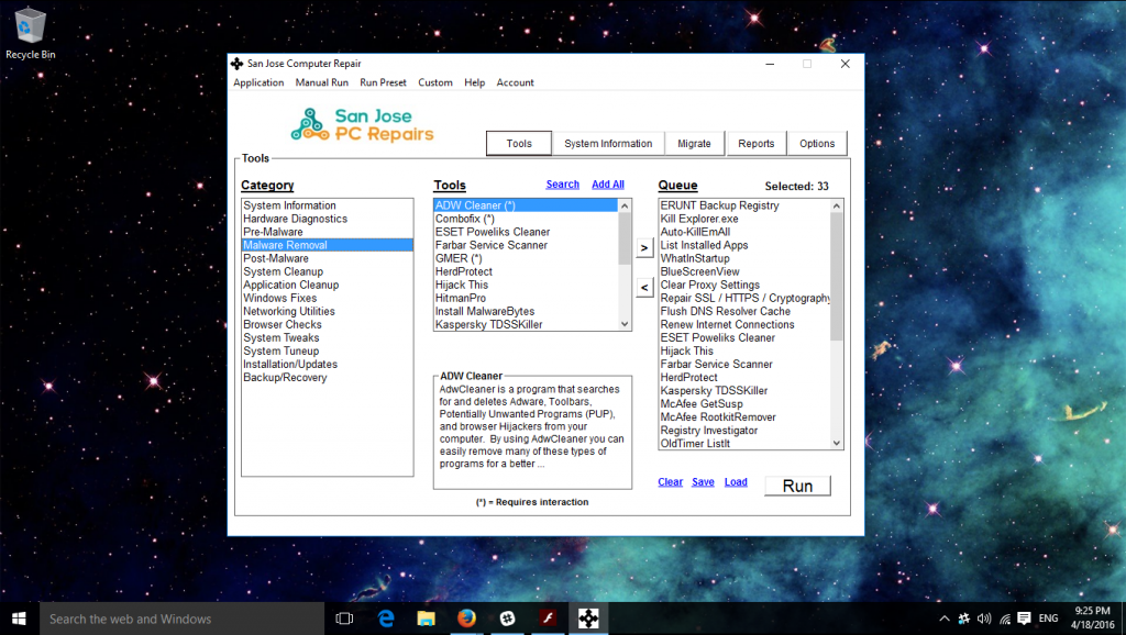 Choose Tools - RepairTech